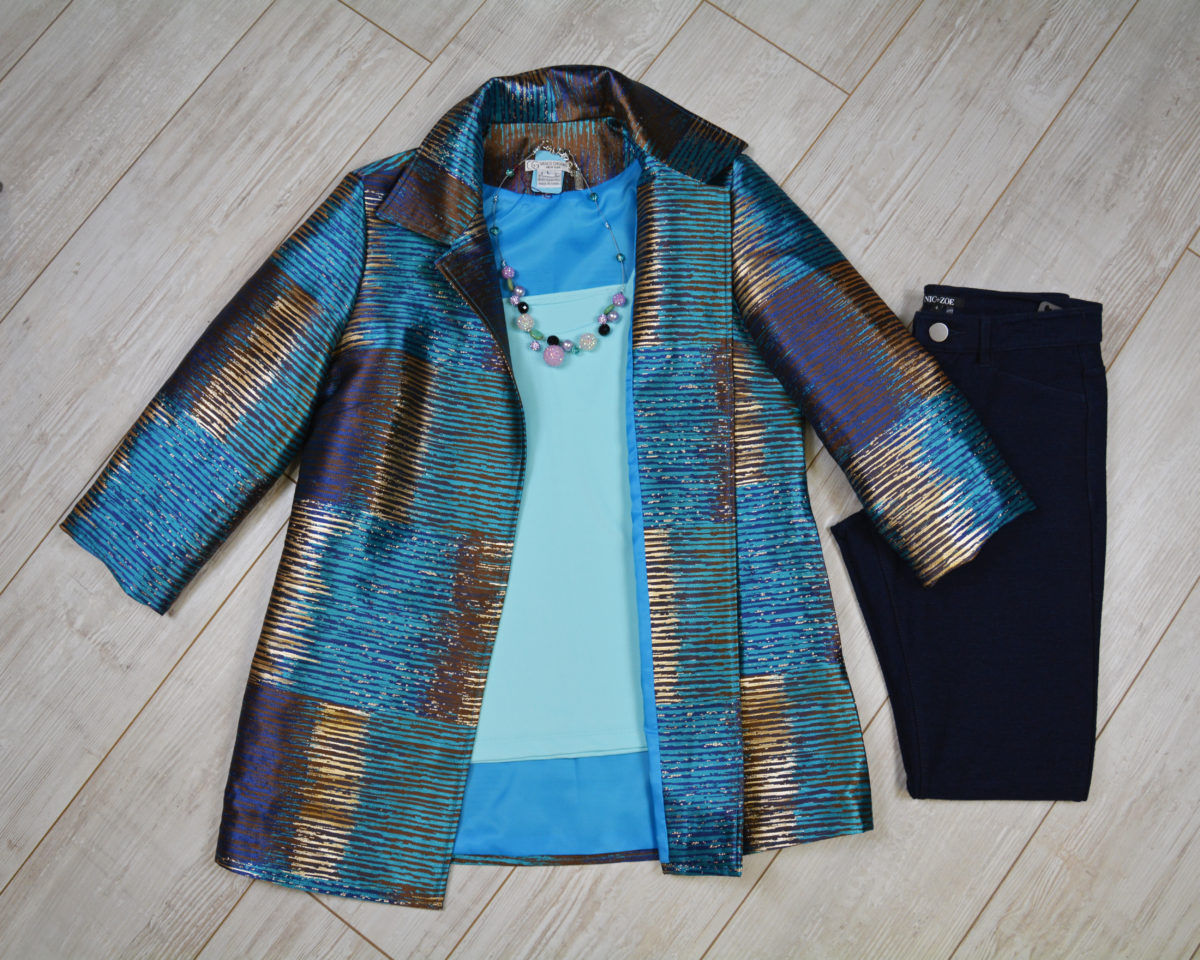 Fancy Blue Jacket - Victorias Ragpatch